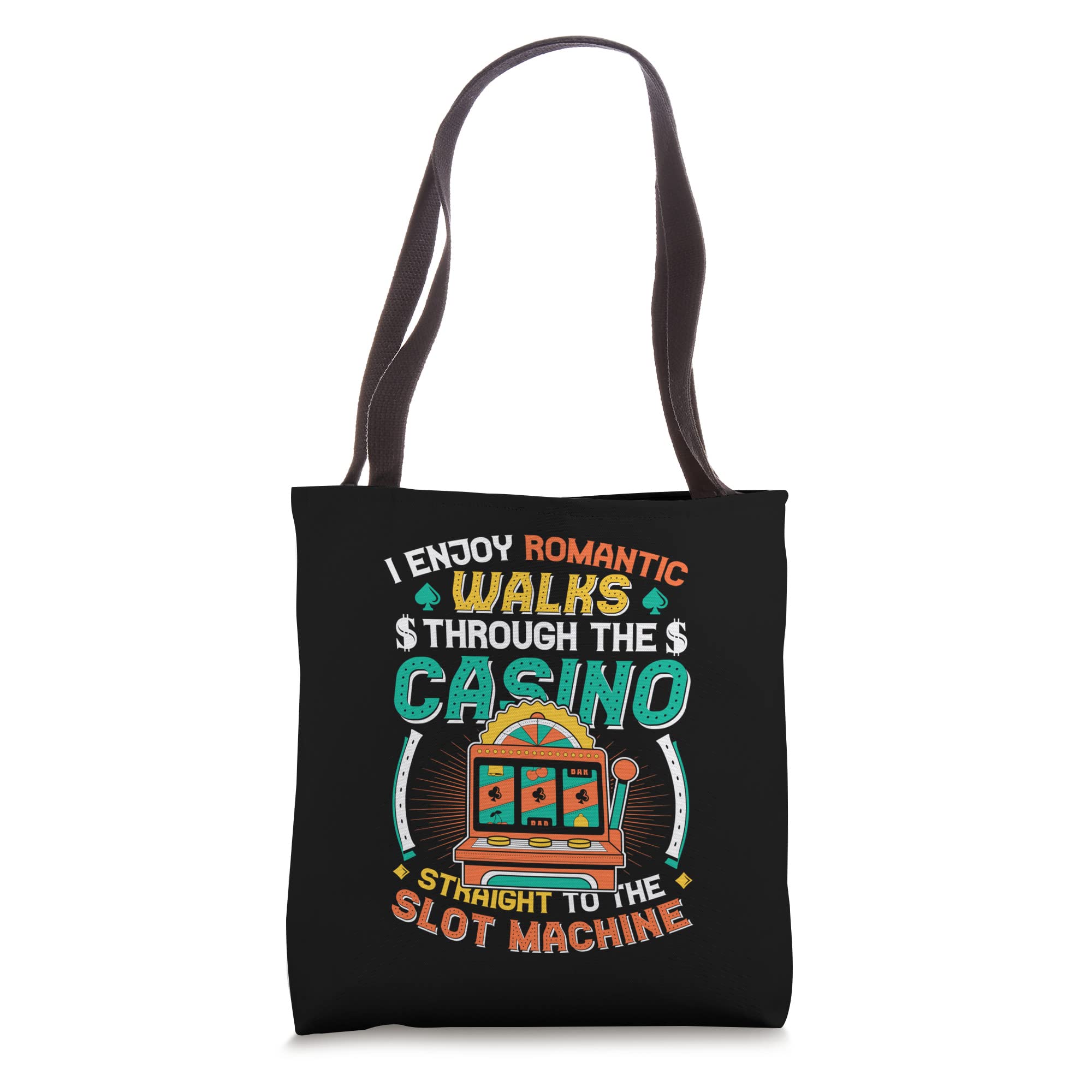 Romantic Walks To The Slot Machine Las Vegas Casino Gambling Tote Bag