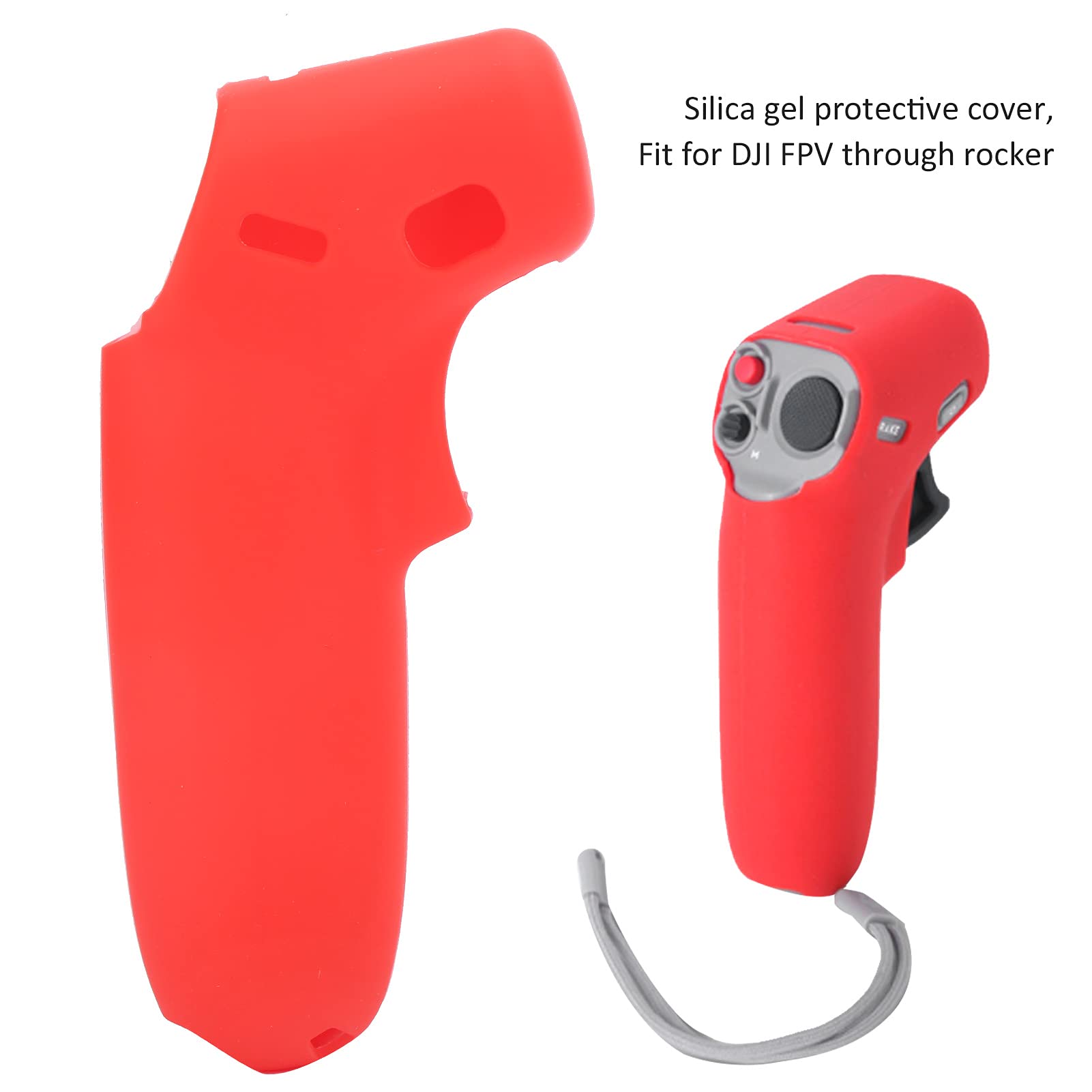 Protective Sleeve for FPV, Soft Joystick Gel Joystick Cover for FPV for FPV(red)