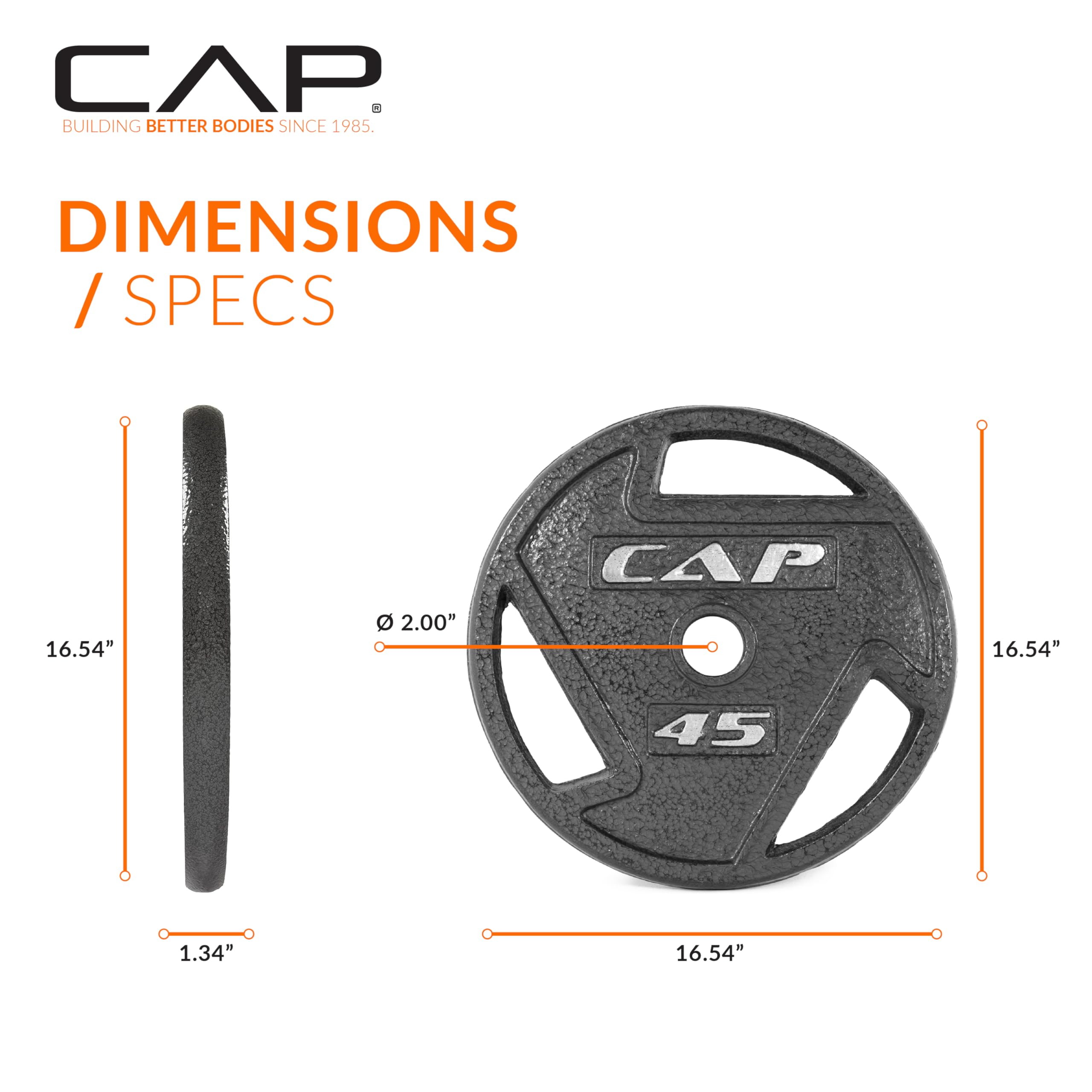 CAP Barbell Olympic Grip Weight Plate Collection