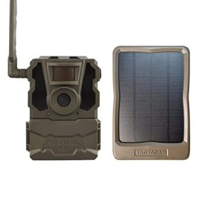 tactacam outdoor reveal xb cellular trail camera, 720p no glow - verizon & at&t reveal external solar panel