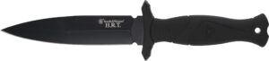 smith & wesson 10.5 in high carbon ss fixed blade knife with 5.5 in false edge blade for outdoor tactical survival and edc, black