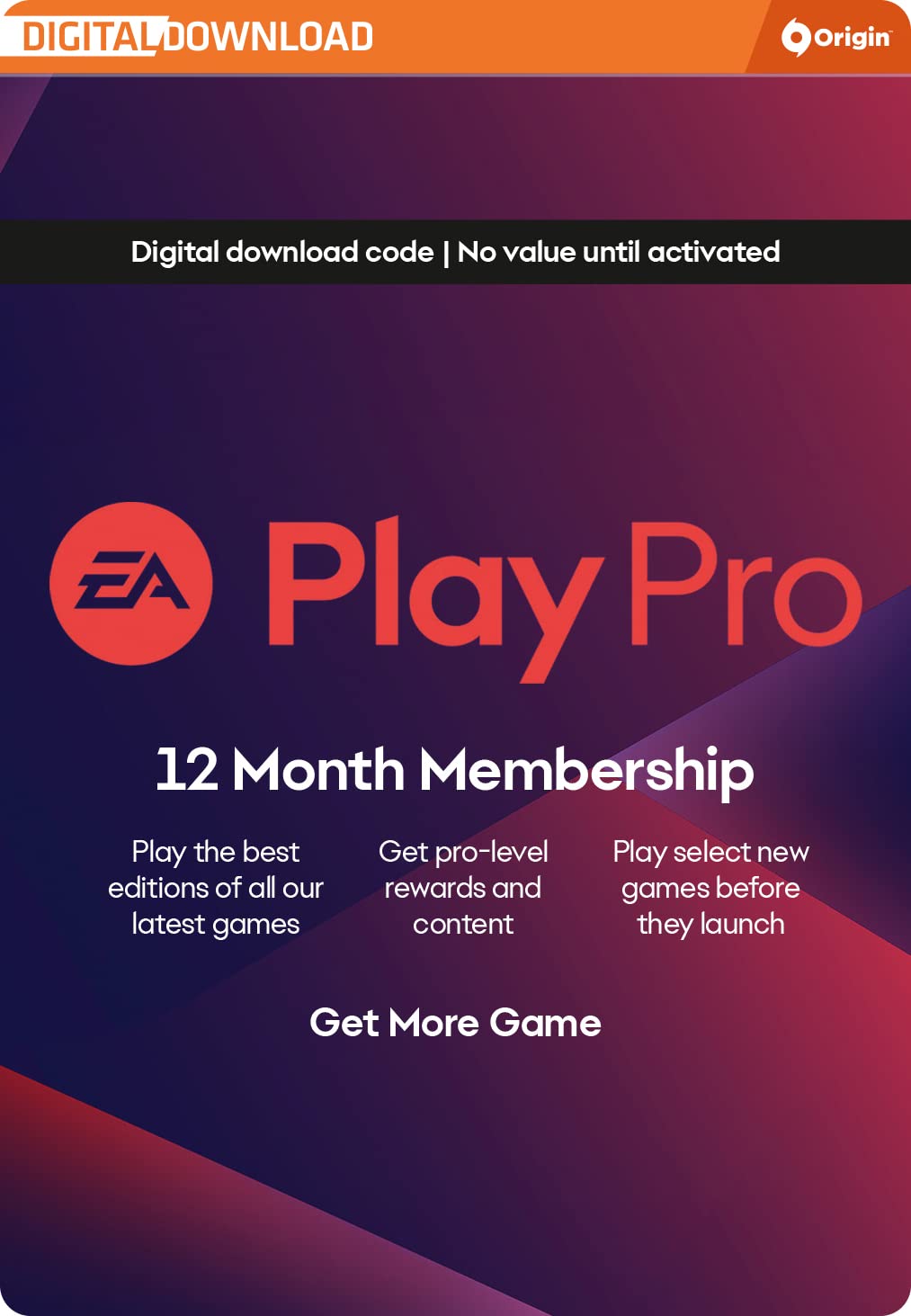 EA Play Pro Membership - 12 Month – PC Origin [Online Game Code]