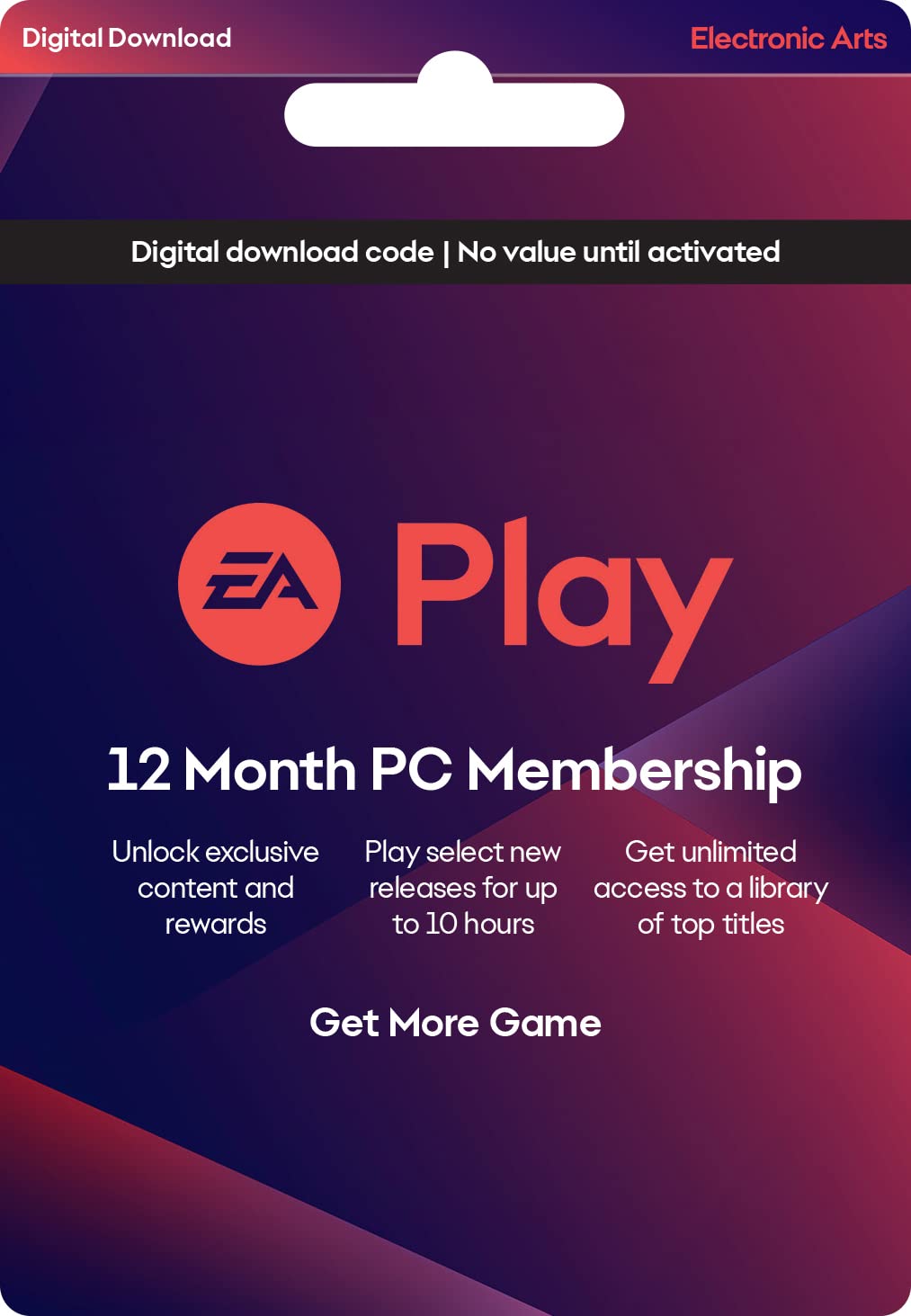 EA Play Membership - 12 Month – PC Origin [Online Game Code]