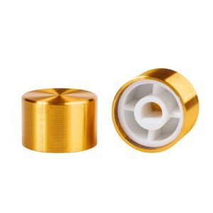 rozella home suitable for tm680/kt68/gk68 upgrade knob 2 pcs pack, aluminum alloy, upscale electroplating, mechanical keyboard upgrade accessories(gold)