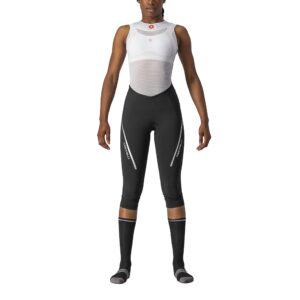 castelli women’s velocissima 3 knicker for road and gravel biking i cycling - black/silver - x-large