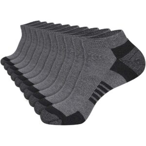 coovan 10 pairs mens ankle socks men 10 pack low cut comfort cushion casual socks