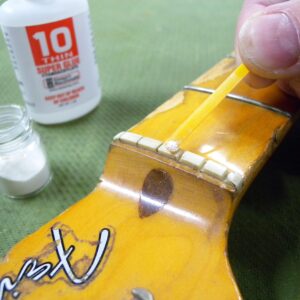 StewMac Nut Rescue Powder (2348) -Stop Buzz from a Low Guitar Nut Slot Forever!