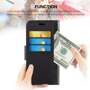 Shantime for Tecno Pop 5 LTE Case, Oxford Leather Wallet Case with Soft TPU Back Cover Magnet Flip Case for Tecno Pop 5 Rose