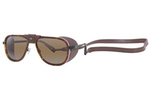 vuarnet glacier vl2111 0002 sunglasses men's tortoise/brownlynx pilot 56mm