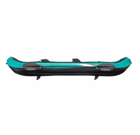 Tobin Sports Wavebreak Kayak. Inflatable Kayak for Two Adult Person. Tandem Fishing Kayak. Twin Lightweight Kayak is Also a Foldable Canoe.