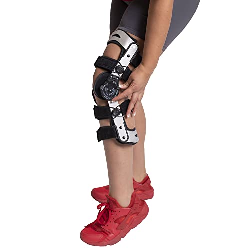 Brace Direct Hinged ACL Ligament ROM Knee Brace for Knee Pain- Immobilizer Support for ACL, PCL, LCL, MCL, Meniscus Tears, Tendon Repair, Arthritis, Post Surgical Recovery from