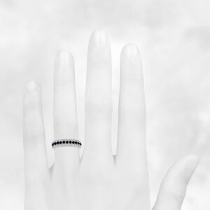 pink rings for women jewelry for kids bestie birthday gifts for women mom gifts from daughters Anniversary dress matching Ring Natural Black Onyx Ring 925 Sterling-Silver Ring Size: 8