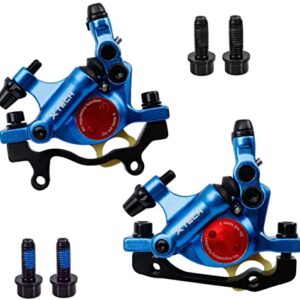 SONAU 1 Pair Front & Rear HB100 MTB Bike Hydraulic Disc Brake Calipers Road Bicycle Line Pulling Brake Clamp