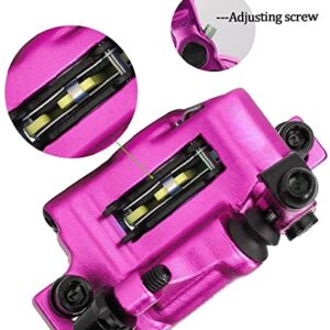 1 Pair Front & Rear HB-100 MTB Bike Hydraulic Disc Brake Calipers Aluminum Alloy Mountain Bike Road Bicycle Line Pulling Brake Clamp (Color : Purple, Size : Only Front)