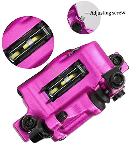 1 Pair Front & Rear HB-100 MTB Bike Hydraulic Disc Brake Calipers Aluminum Alloy Mountain Bike Road Bicycle Line Pulling Brake Clamp (Color : Purple, Size : Only Front)