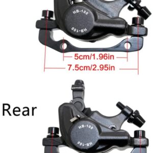 SONAU 1 Pair Front & Rear HB100 MTB Bike Hydraulic Disc Brake Calipers Road Bicycle Line Pulling Brake Clamp