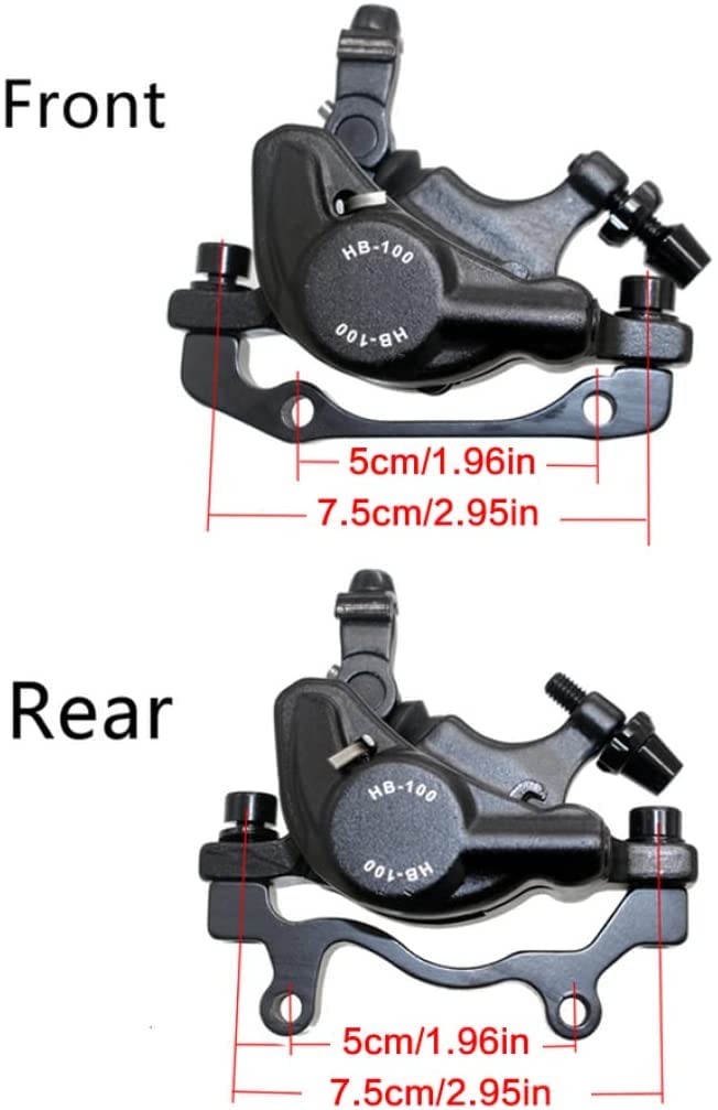 SONAU 1 Pair Front & Rear HB100 MTB Bike Hydraulic Disc Brake Calipers Road Bicycle Line Pulling Brake Clamp