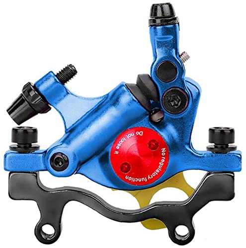 1 Pair Front & Rear HB-100 MTB Bike Hydraulic Disc Brake Calipers Aluminum Alloy Mountain Bike Road Bicycle Line Pulling Brake Clamp (Color : Blue, Size : Front+Rear)