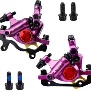 SONAU 1 Pair Front & Rear HB100 MTB Bike Hydraulic Disc Brake Calipers Road Bicycle Line Pulling Brake Clamp