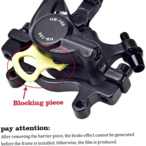 SONAU 1 Pair Front & Rear HB100 MTB Bike Hydraulic Disc Brake Calipers Road Bicycle Line Pulling Brake Clamp