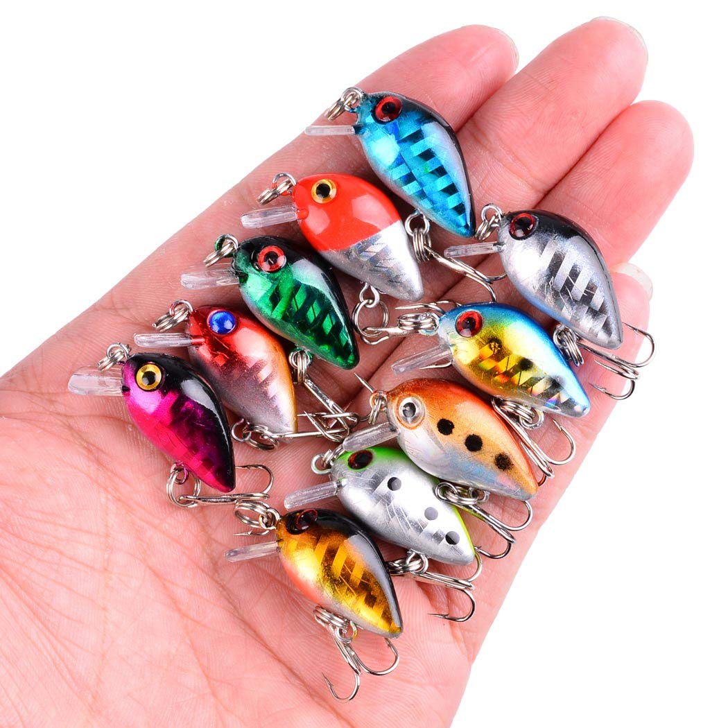 Aorace 84pcs Fishing Lures Set Metal Jigging Spoon Hard Baits Minnow Crankbait VIB Swimbait for Bass Pike Fit Saltwater and Freshwater