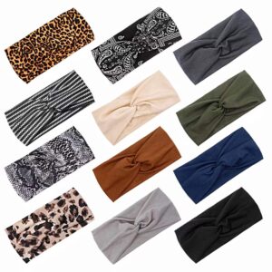 aktvshow headbands for women non slip wide boho hair bands turban headband headwraps stylish hair accessories for women