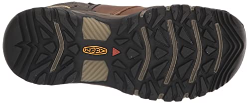 KEEN Women's Ridge Flex Low Height Waterproof Hiking Boots, Safari/Custard, 10