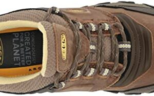 KEEN Women's Ridge Flex Low Height Waterproof Hiking Boots, Safari/Custard, 10