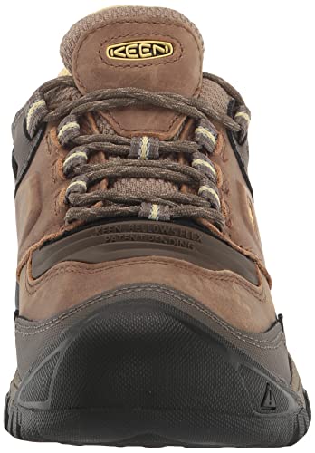 KEEN Women's Ridge Flex Low Height Waterproof Hiking Boots, Safari/Custard, 10