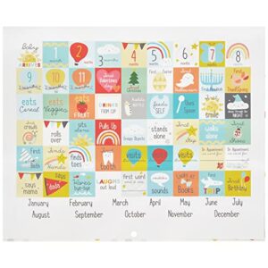 C.R. Gibson BA3-24545 You are My Sunshine Gender Neutral Baby's First Year Keepsake Calendar, 11" W x 18" H Open, Multicolor