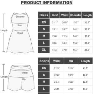 Tanst Sky Golf Dresses for Women with Shorts, Women's Tennis Dress with Pockets Quick Dry Zip Up Pleated Ruffle Sleeveless Athletic Apparel Pickleball Workout Sports Exercise Gym Clothes Black Medium