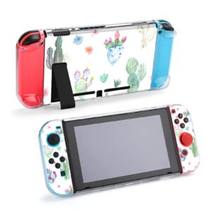 cactus pattern protective case cover for nintendo switch shock-absorption anti-scratch design