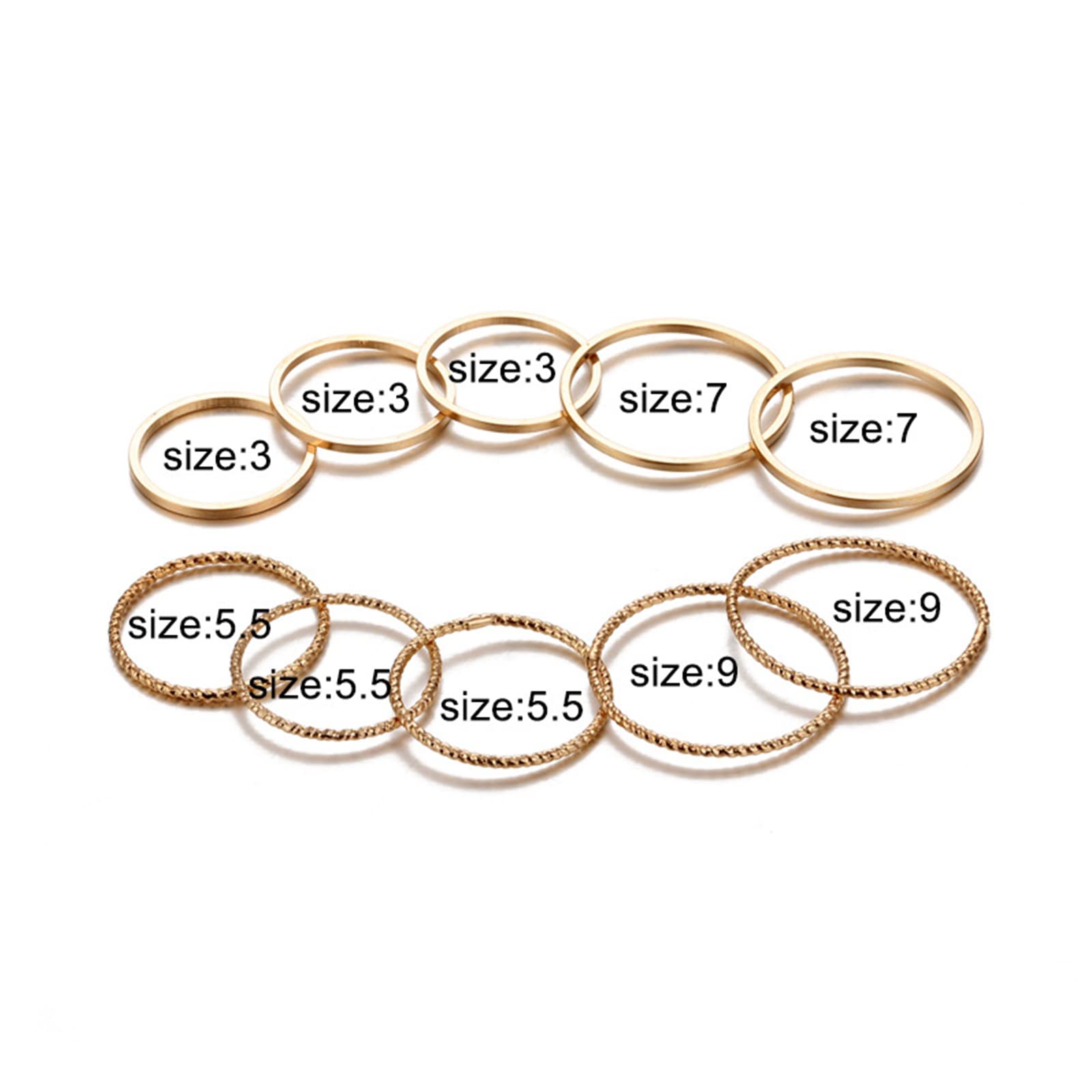 choice of all 10 Pcs Gold Knuckle Rings Set for Women Stackable Rings Bohemian Vintage Finger Rings Midi Rings for Teen Girls