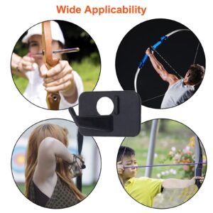 SOPOGER 6pcs Plastic Arrow Rest Black Recurve Bow Arrow Rest Adhesive Back Hunting Shooting Targeting Accessory for Right or Left Hand (Right Hand)