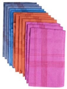 aejesop men's multicolour handkerchiefs,100% soft cotton, mens hankie, cotton color handkerchief set, colour hanky, gifts pack of 6 pieces, size : 16" x 16 "