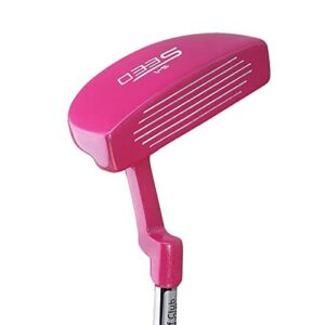 golf putter club for children's junior golf putters, right handed golf clubs 2 colors 27" 30" 33" for 6-15 years kids (pink,for 12-15 years old)