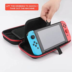 Switch Carrying Case for Nintendo Switch,Ghost Ink 20 Game Cartridges Hard Shell Travel Switch Pouch for Console & AccessoriesFit Original Charger AC Adapter