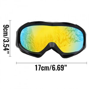 OSTF 1 Pack Ski Goggles, Snowboard Snow Goggles for Men Women Kids Adult Youth, UV Protection Anti-fog Motorcycle Goggles