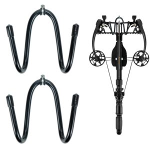 kesywale pack of 2 bow hanger wall mount adjustable bows holder storage wall rack to display your bow (2)