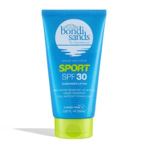 bondi sands sport spf 30 sunscreen lotion | high-performance protection with cool motion technology, non-greasy, water + sweat-resistant | 5.07 fl oz