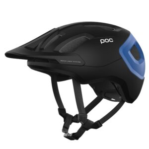 poc axion cycling helmet uranium black/opal blue metallic/matt med