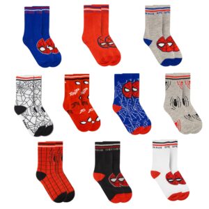 marvel spiderman boys socks, 10-pack of decorative spiderman toddler socks, amazing legends socks for boys