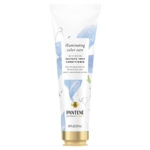 pantene nutrient blends conditioner, illuminating biotin color care, sulfate free color protection, 8.0 fl oz