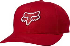 fox racing men's standard legacy flexfit hat, chili, s/m