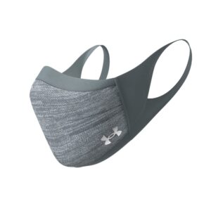 under armour adult unisex ua sports mask + iso-chill face mask pitch gray (s/m)