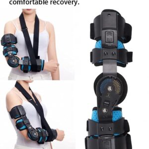 QIANMEI Fixed Elbow Brace Arm Fixation Joint Brace Suitable for Elbow Injury,Orthopedic Brace, Apply to Dislocation, Sprains, Strains Tears Quick Recovery (Size : Left)