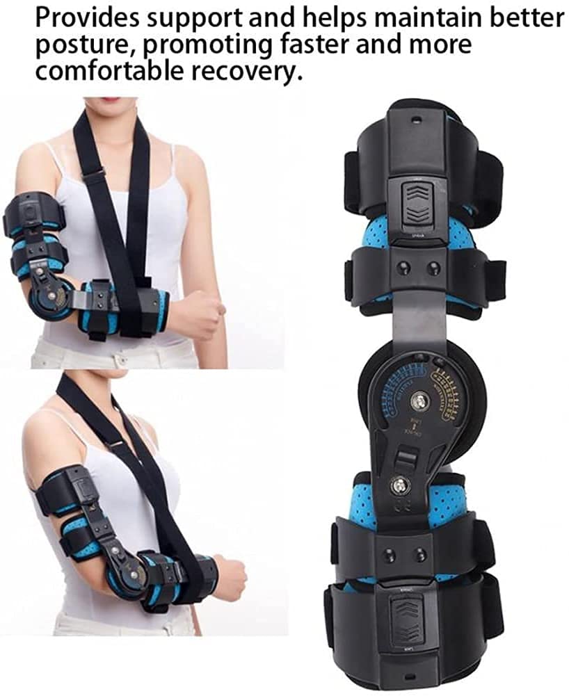 QIANMEI Fixed Elbow Brace Arm Fixation Joint Brace Suitable for Elbow Injury,Orthopedic Brace, Apply to Dislocation, Sprains, Strains Tears Quick Recovery (Size : Left)