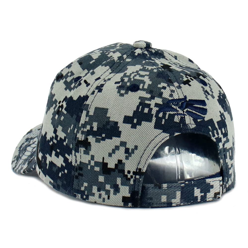 Mexican Mexico Hat Hecho En Mexico Eagle Aguila Snapback Flat Bill Baseball Cap (Navy Digital Camo)