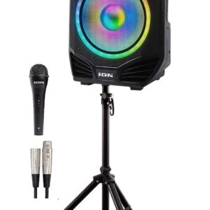 Ion PA Premier 500-Watts Karaoke Party Speaker - Robust High-Power and Bright Sound with Visual Effects and Microphone (Renewed)