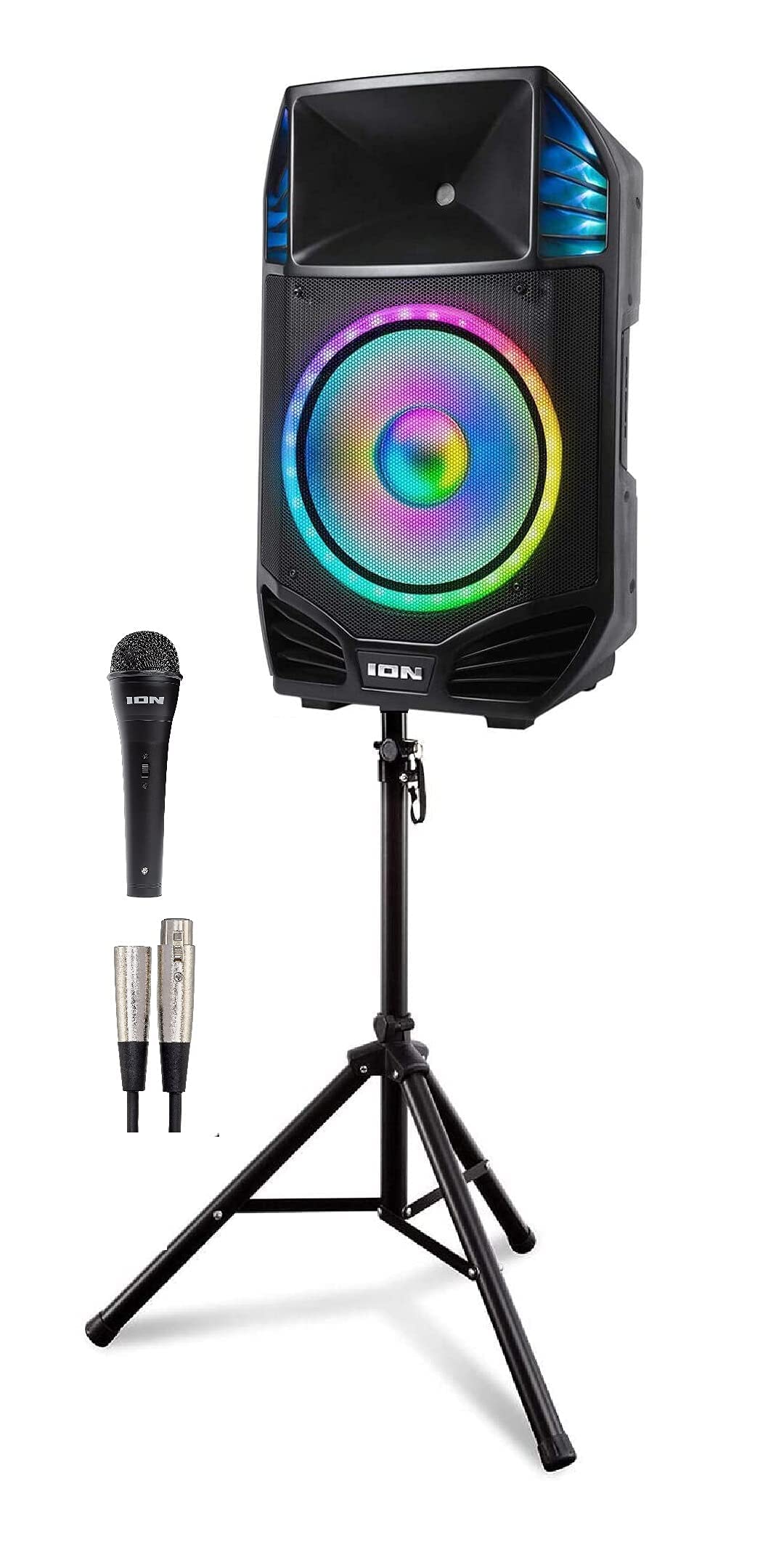 Ion PA Premier 500-Watts Karaoke Party Speaker - Robust High-Power and Bright Sound with Visual Effects and Microphone (Renewed)